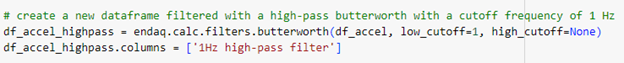 Adding Filters to Vibration Data Using Python