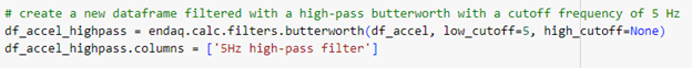 Adding Filters To Vibration Data Using Python